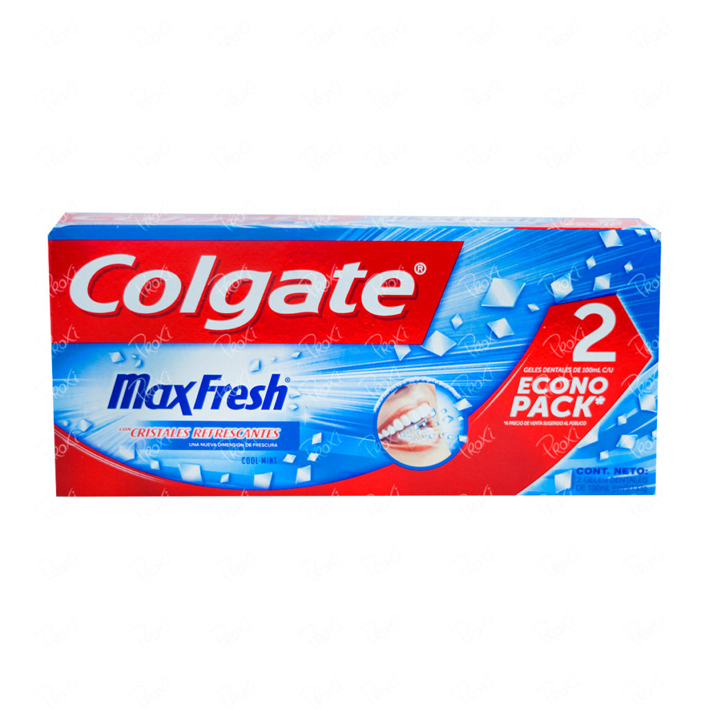 CREMA DENTAL COLGATE MAX FRESH COOL MINT 2PACK - Proxi Mercado